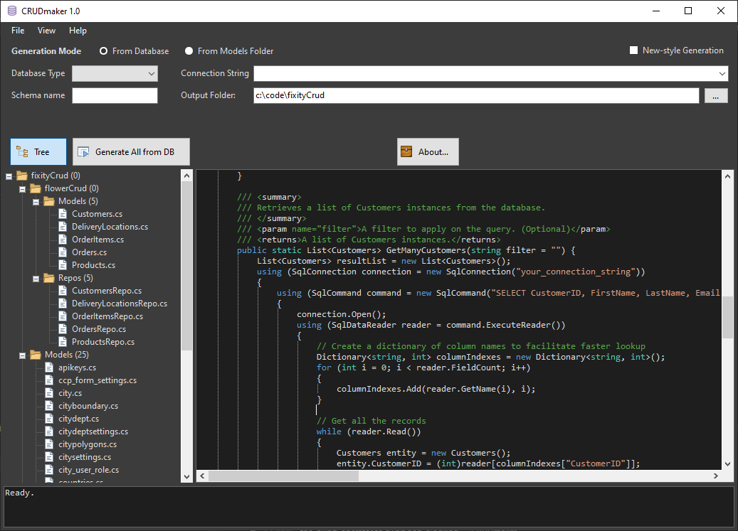 CRUDmaker - Fresh Software